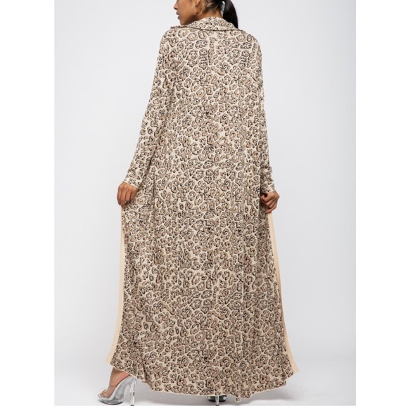 Sweaters | Leopard Print Long Maxi Cardigan Sweater Duster | Poshmark